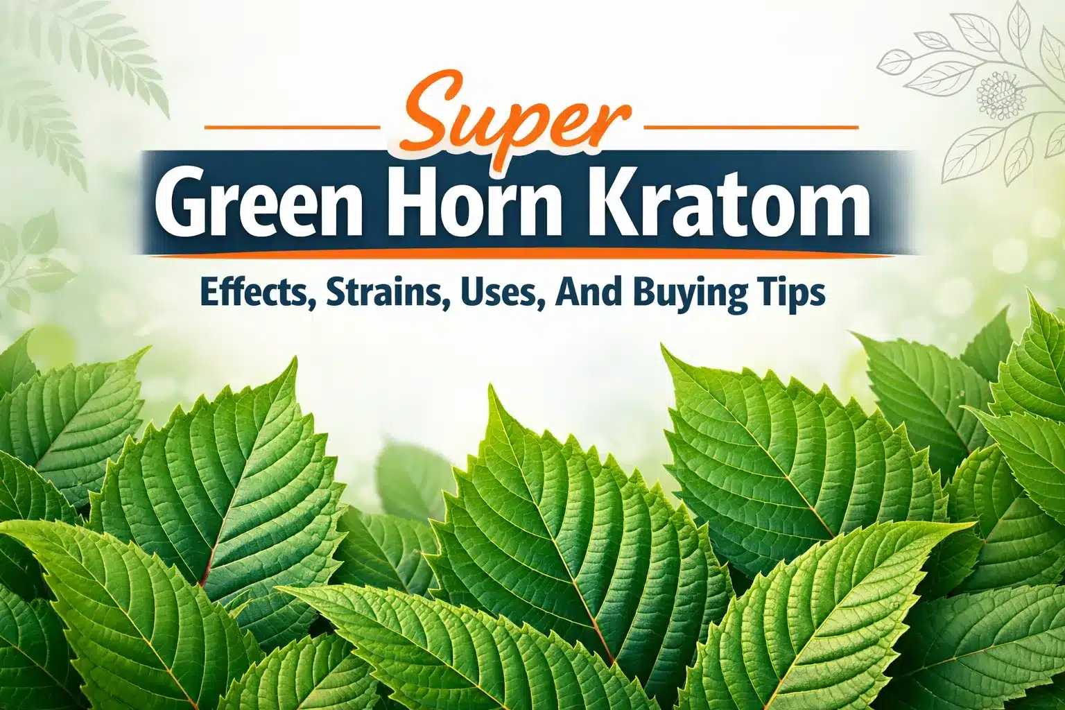 Super Green Horn Kratom Effects, Strains, Uses, And Buying Tips